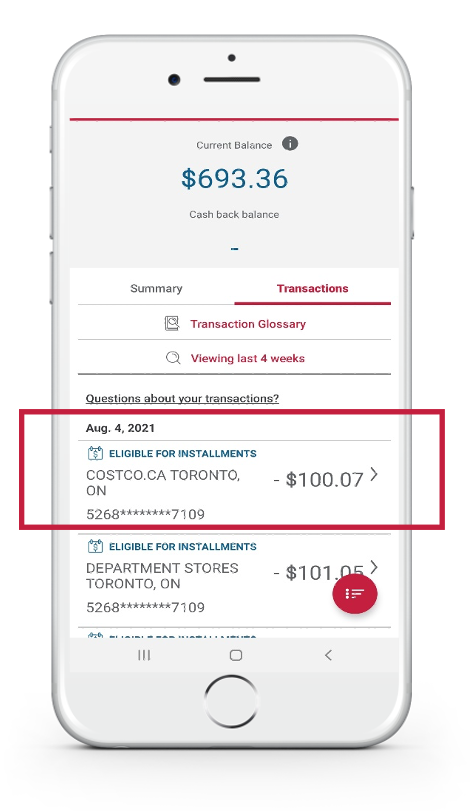 CIBC Pace It Installment Plan | Costco